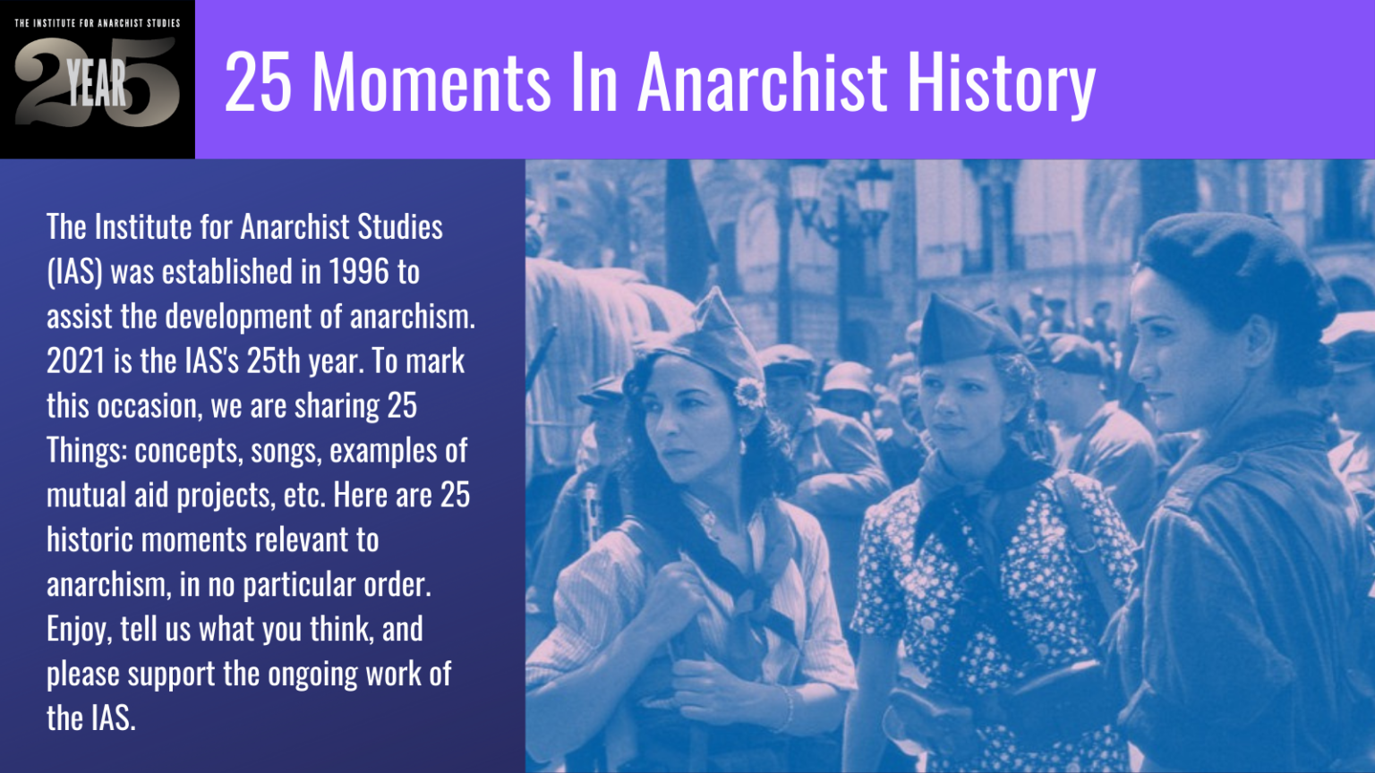 The Institute for Anarchist Studies – Exploring Anarchism