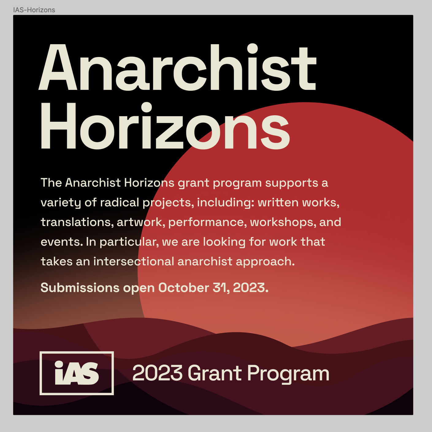 Call For Anarchist Horizons and Jen Angel Grant Applications – Apply ...